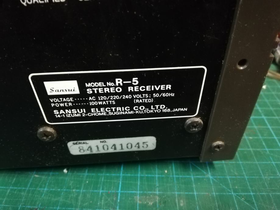 receiver sansui r5