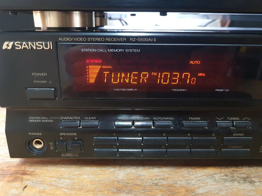 SANSUI RZ-5500AV II, stereo receiver + CD + KASETNIK