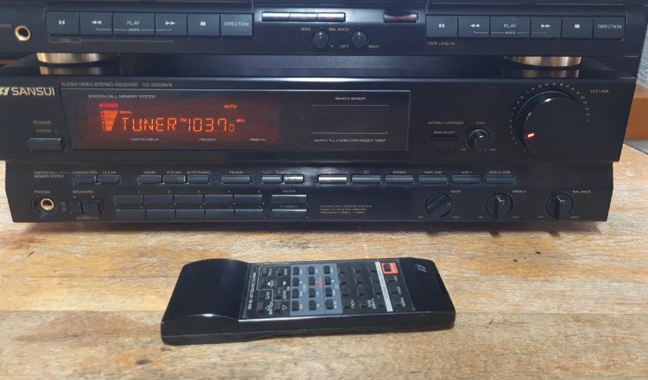 SANSUI RZ-5500AV II, stereo receiver + CD + KASETNIK