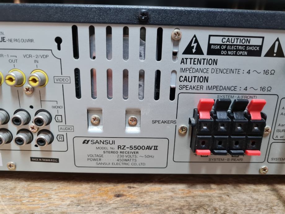 SANSUI RZ-5500AV II, stereo receiver + CD + KASETNIK