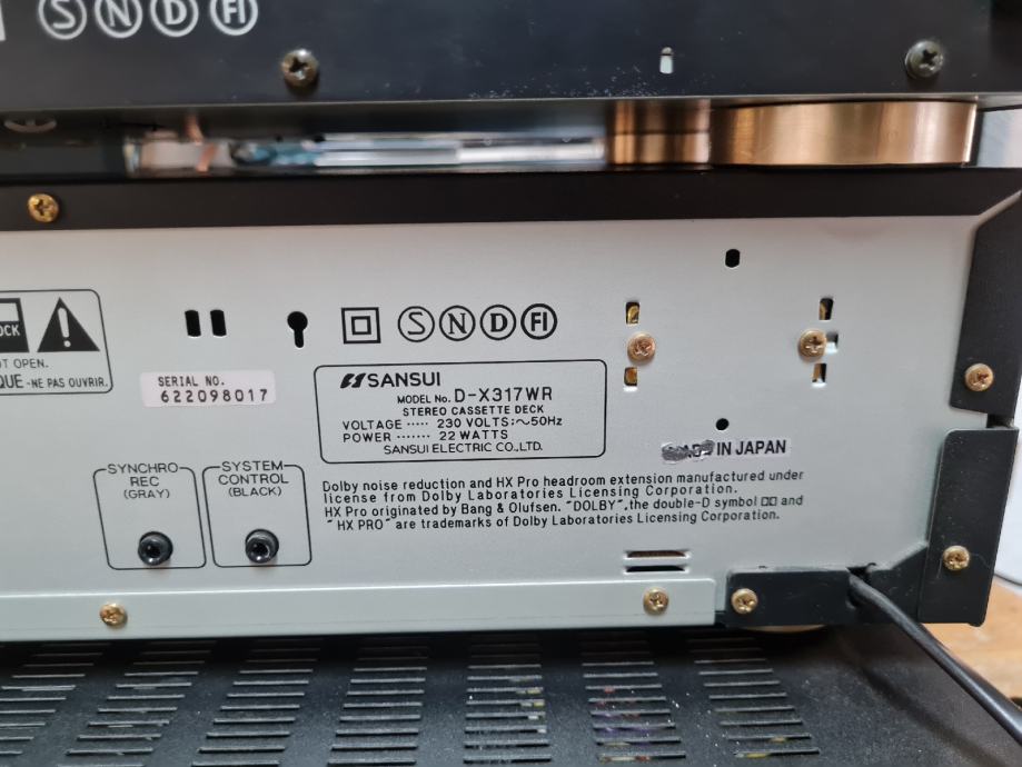 SANSUI RZ-5500AV II, stereo receiver + CD + KASETNIK