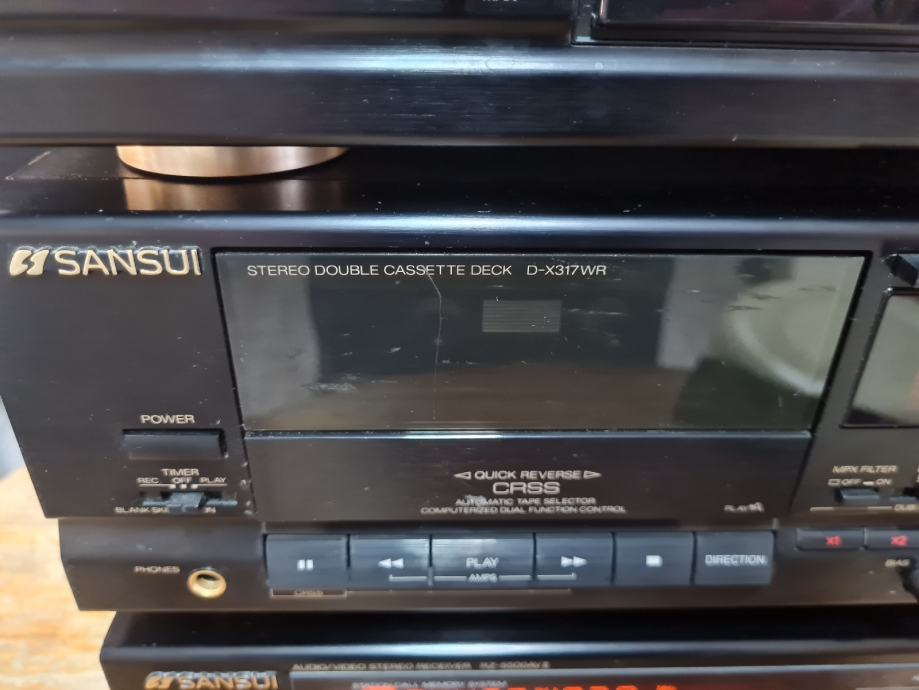 SANSUI RZ-5500AV II, stereo receiver + CD + KASETNIK