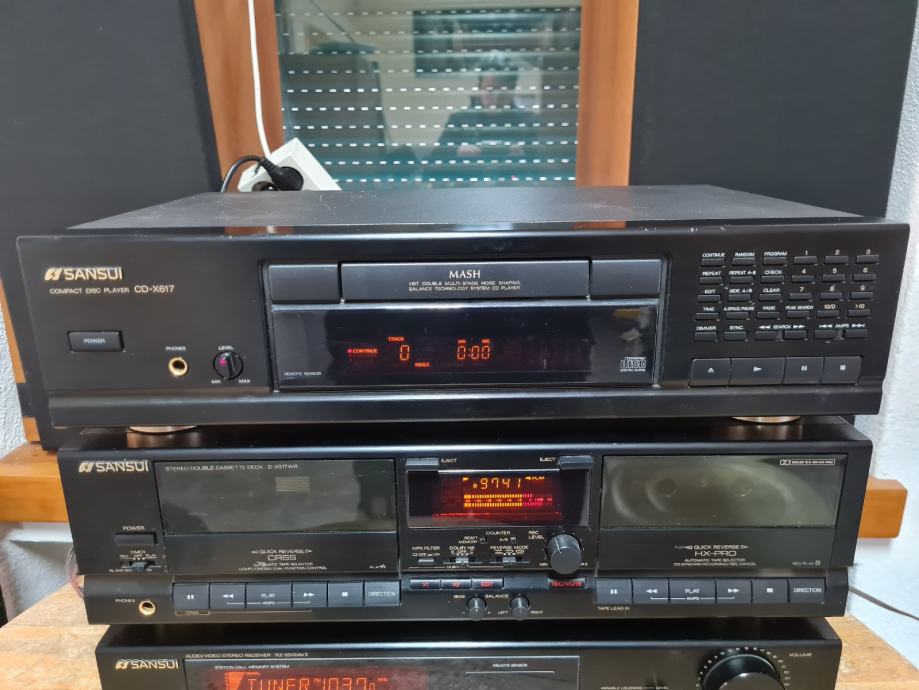 SANSUI RZ-5500AV II, stereo receiver + CD + KASETNIK