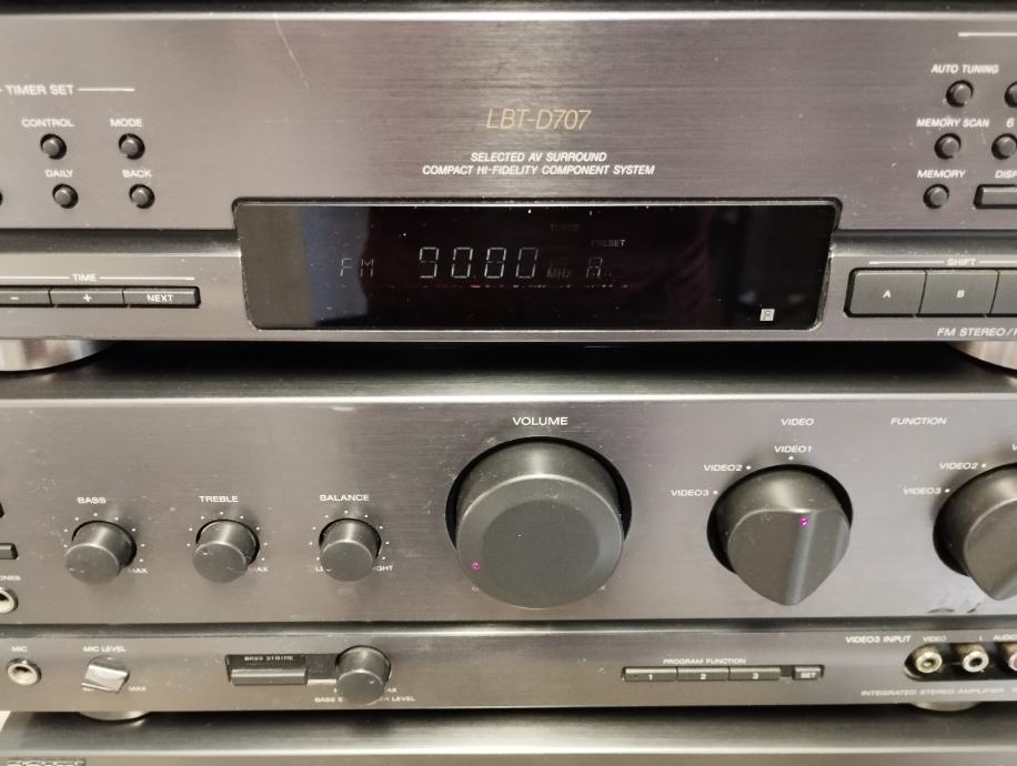 SONY LBT-D707, ojačevalec,cd, tuner, equalizer