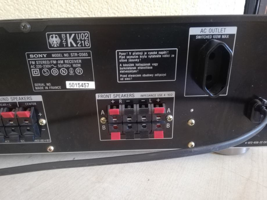 SONY STR-D565, stero, dolby surround receiver