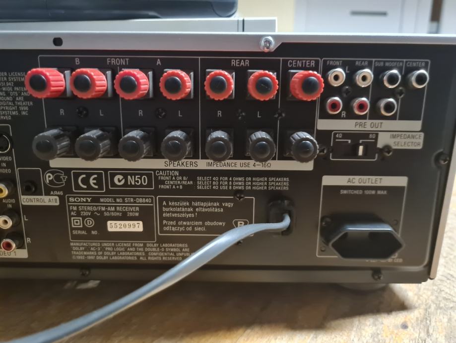 SONY STR-DB840QS, 5.1 receiver