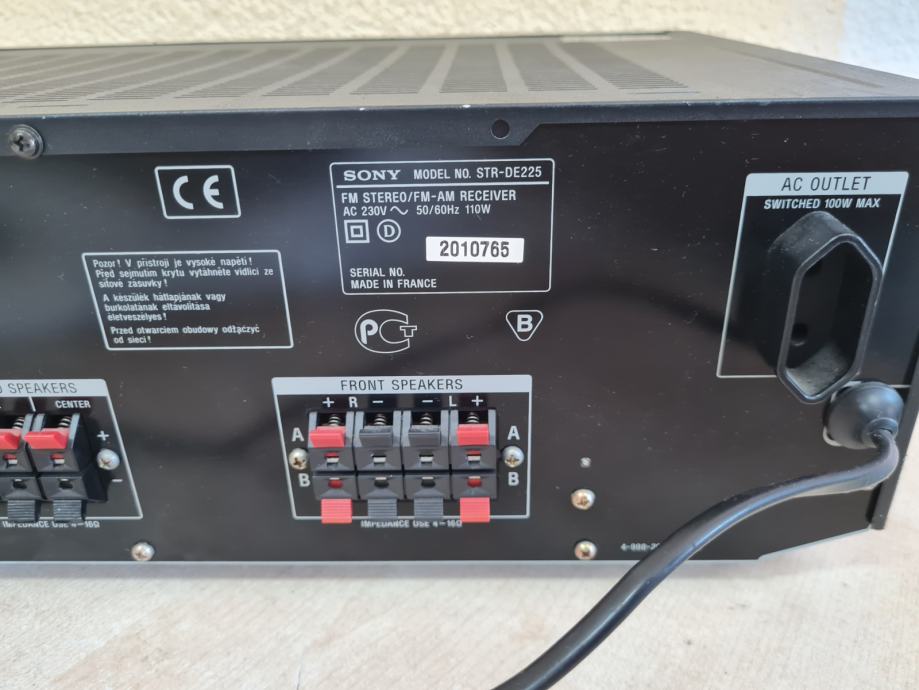 SONY STR-DE225, stereo/surround receiver