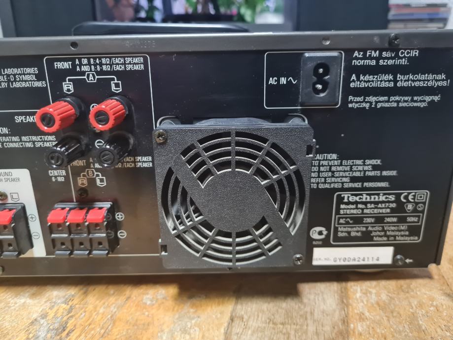 TECHNICS SA-AX730, AV stereo receiver