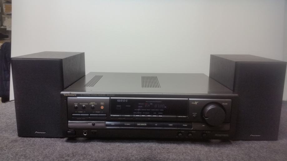 TECHNICS RECEIVER MODEL SA EX500,5X60W in PIONEER ZVOČNIKI