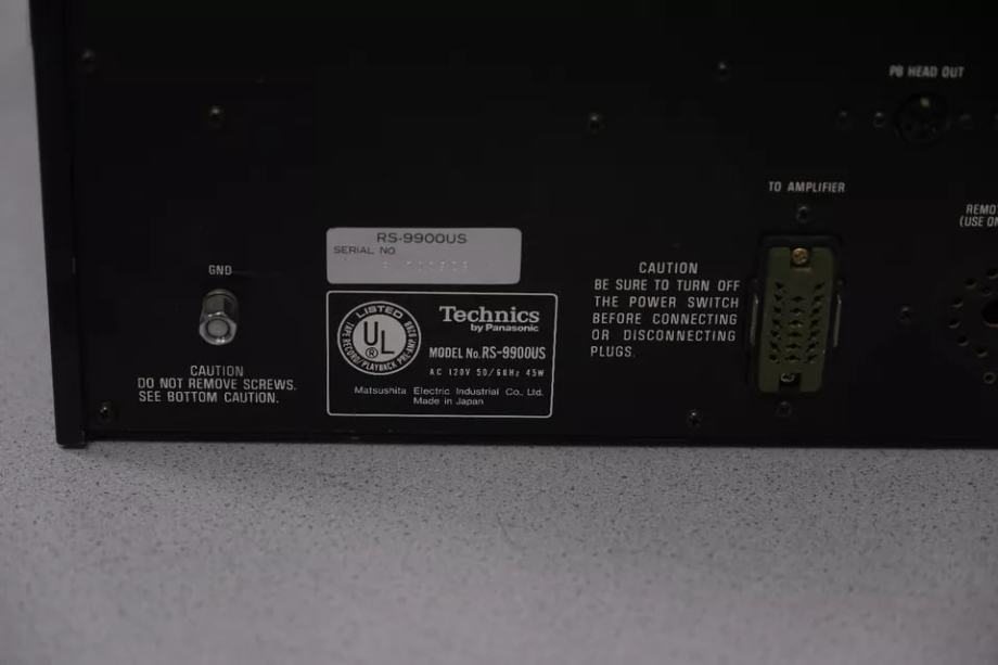Technics RS-9900US Stereo kasete Deck Set HiFi Vintage KOSTENLOSER VER