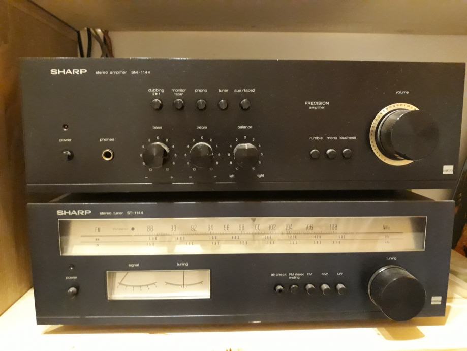 VINTAGE HI-FI OJAČEVALEC SHARP SM-1144 + TUNER SHARP ST-1144