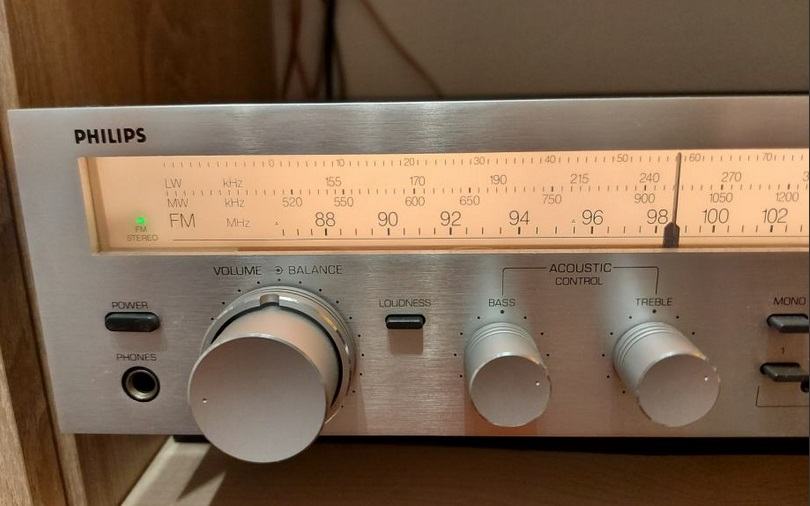 VINTAGE RECEIVER PHILIPS 602, zvočniki, gramofon....
