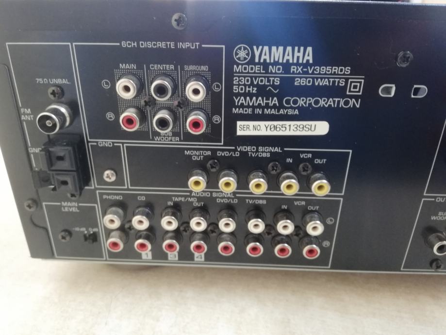 YAMAHA RX-V395 RDS, 5.1 AV RECEIVER