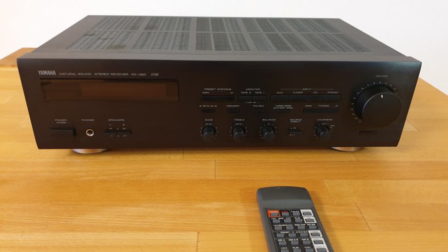 Yamaha RX-460 110W Vintage Ojačevalec z Radiem (Reciever) daljincem