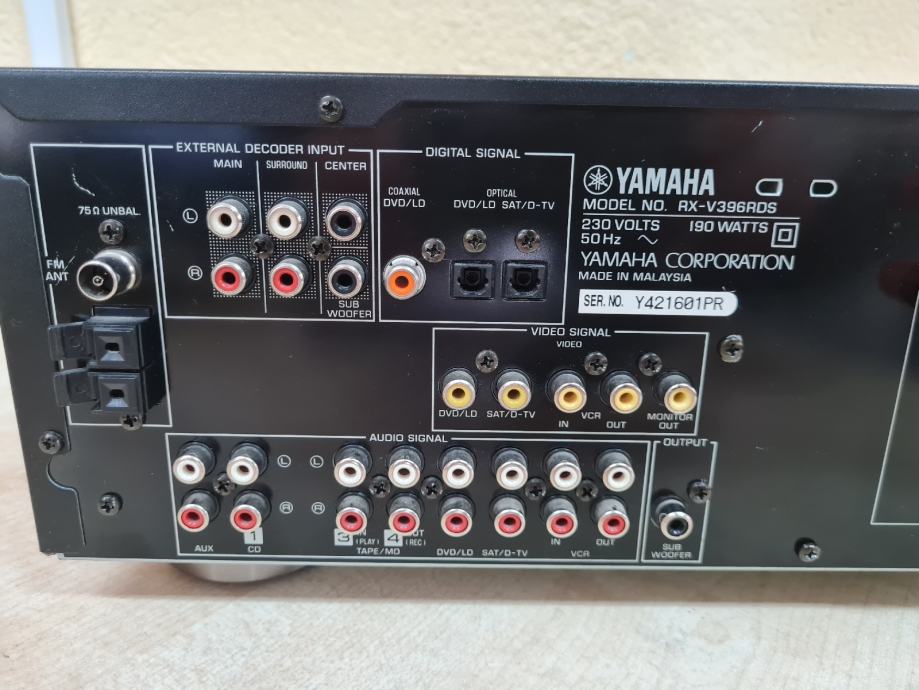 YAMAHA RX-V396RDS, 5.1 AV RECEIVER