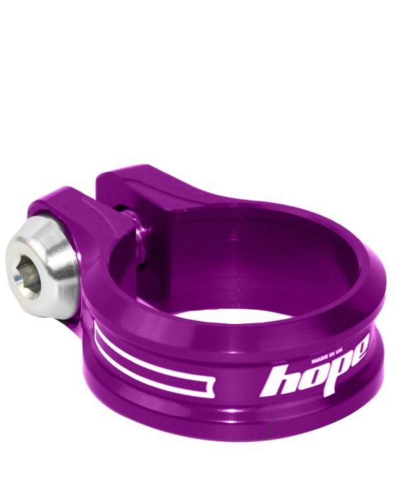 Hope seat clamp seat post purple objemka sedeza mtb