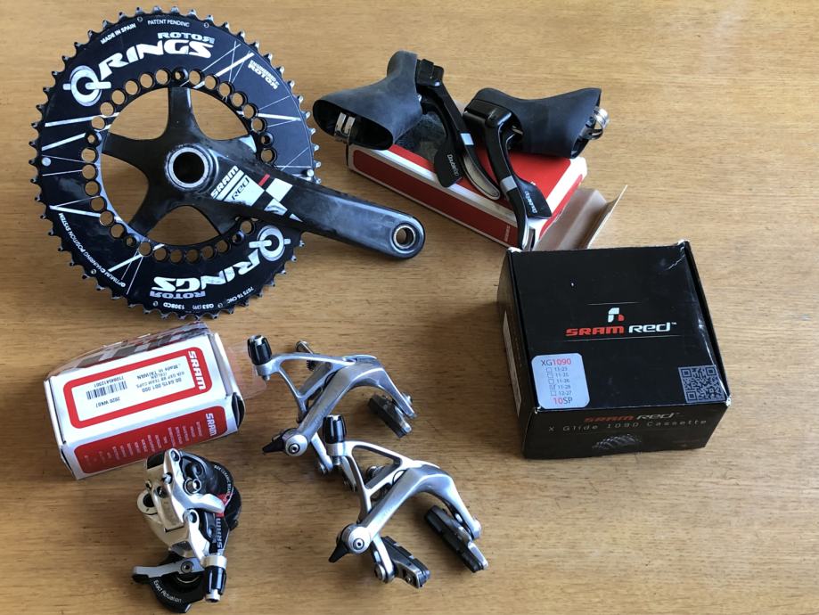 Komplet Sram Red 2x10 komponente/ Rotor verižnik