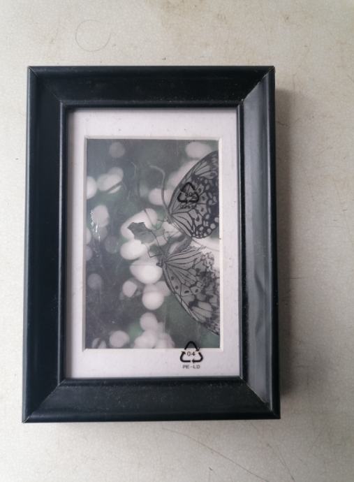 OKVIR širši debel s folijo 12,5 x 17,5 cm ČRn 2 kosa