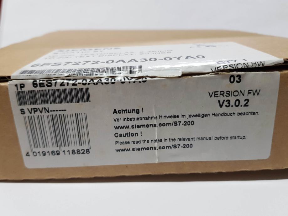 SIEMENS Simatic S7-200 6ES7 307-1EA00-0AA0 Text display TD 200