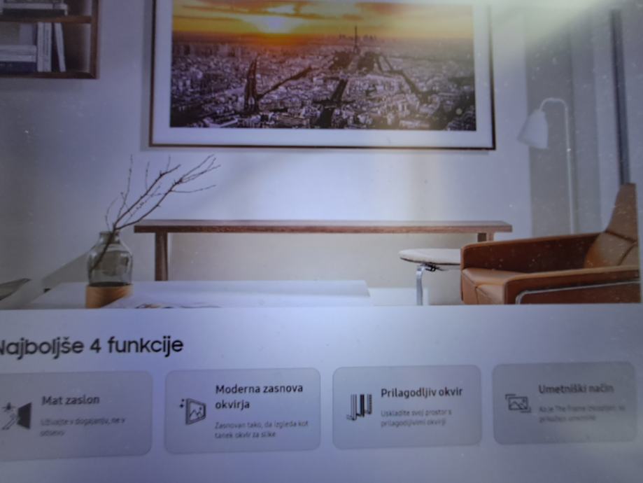 TV SAMSUNG THE FRAME- TV lahko kod slika
