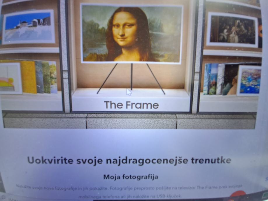TV SAMSUNG THE FRAME- TV lahko kod slika