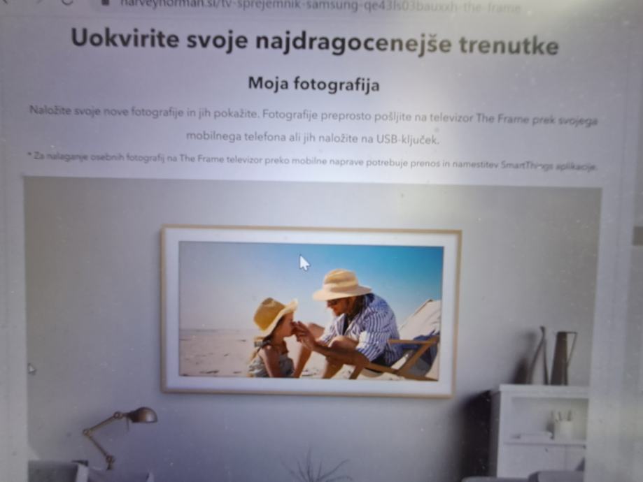 TV SAMSUNG THE FRAME- TV lahko kod slika
