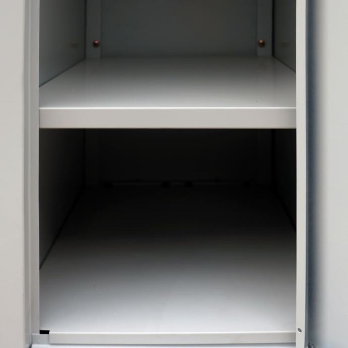 vidaXL Garderobna omara s 6 vrati jeklo 90x45x180cm siva