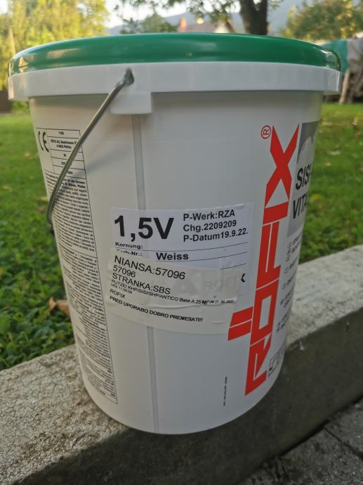 ROFIX SISI PUTZ VITAL-Silikonsko-silikatni zaključni omet 25 Kg-1,5mm