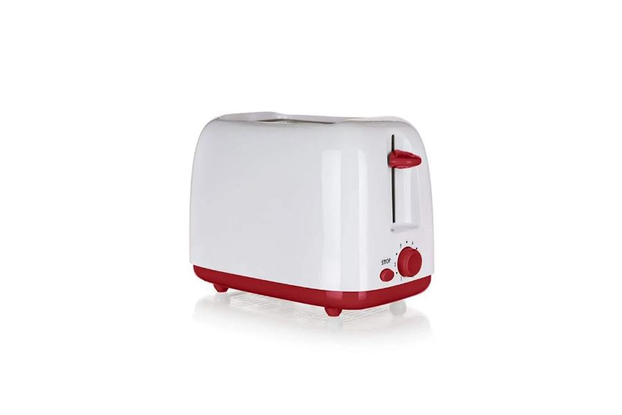 Toaster s časovnikom white/bordo - NOV
