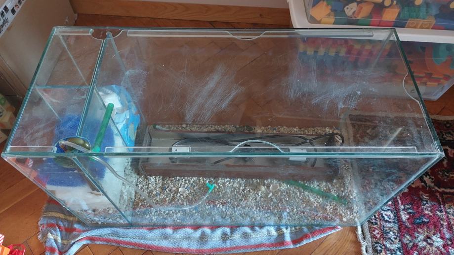 akvarij za ribe ali terarij 80 L
