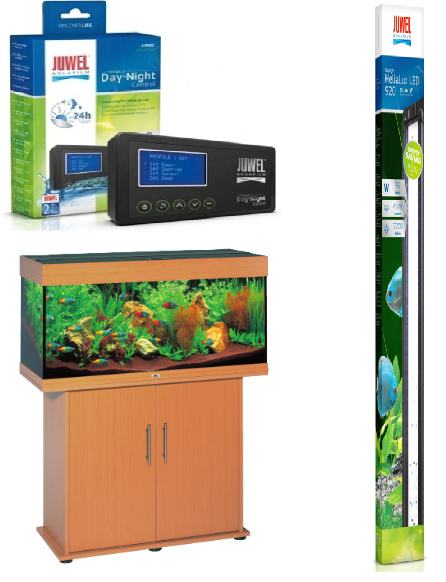 Juwel Rio 180 + original omarica + HeliaLux LED + Day and Night kontro