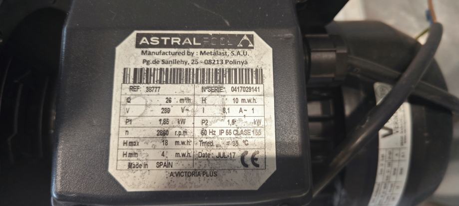 Bazenska črpalka ASTRAL VICTORIA PLUS SILENT