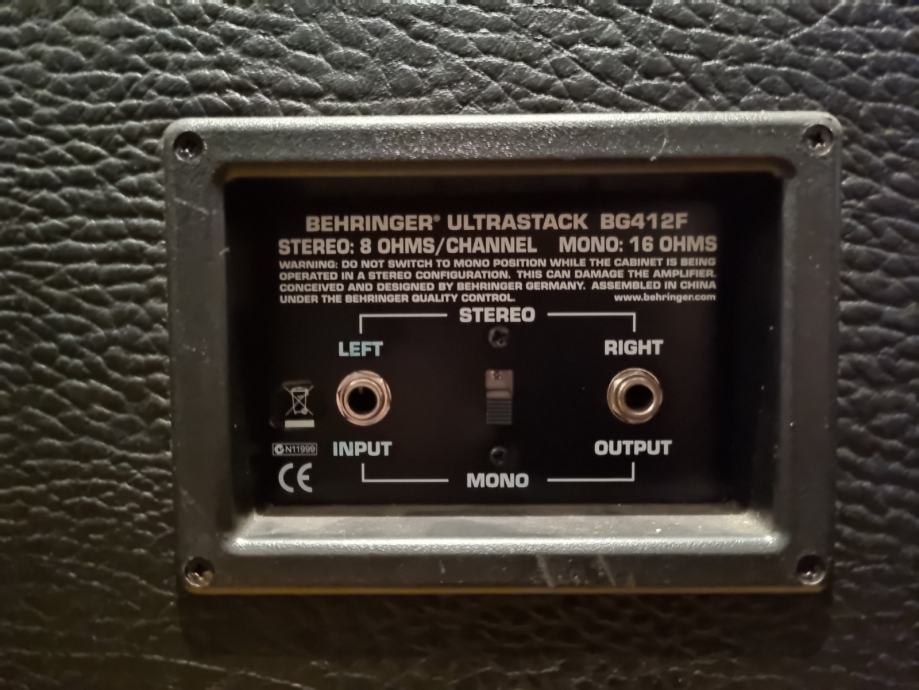 4x12 box Behringer Bg412f