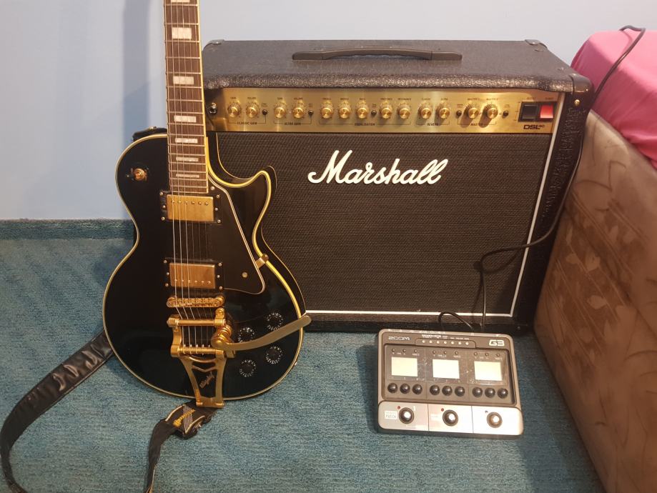 Epiphone Les Paul custom + Marshall dsl40c + ZOOM G3