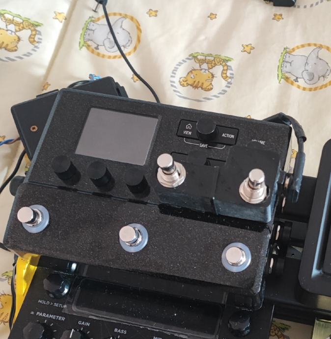 Line6 HX Stomp + custom footswitch