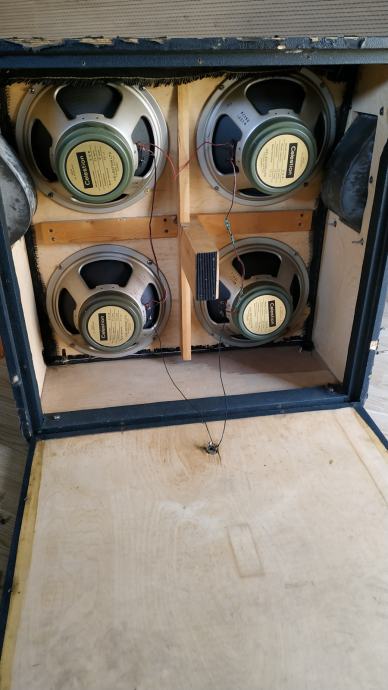 Marshall box 4x12 Greenback letnik 1970, vintage