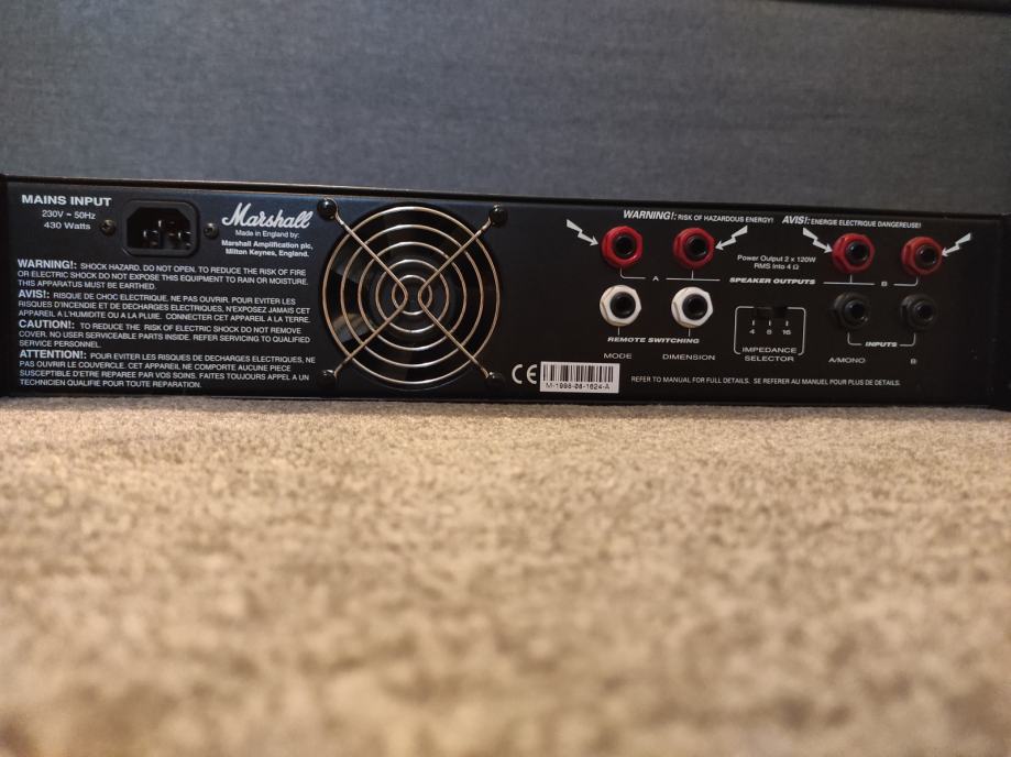 Marshall Valvestate Pro 120 Ojačevalec Power Amp
