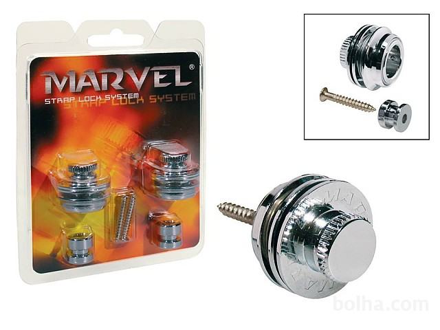 MARVEL MVS-501-CR Strap lock zaščita za kitarski pas pasovi
