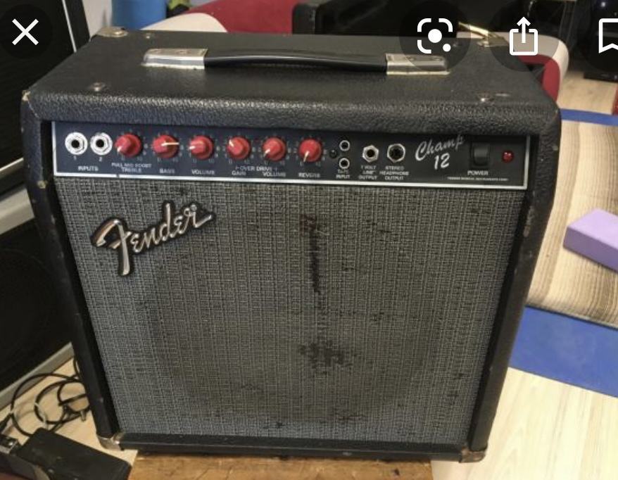 Ojačevalec na lampe fender champ 12 red knob
