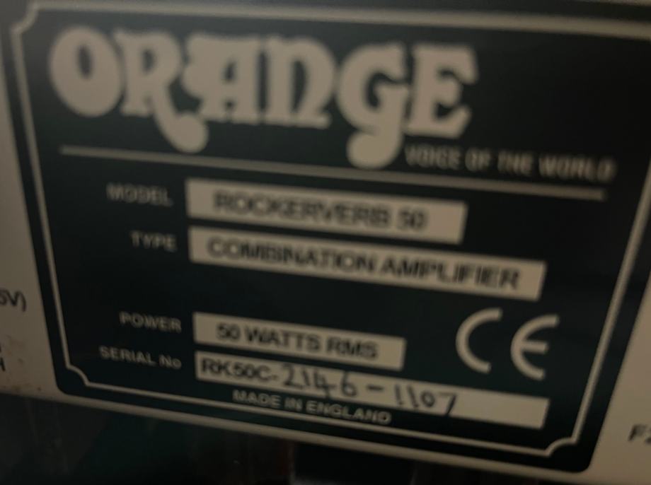 Orange 212 Rockerverb 50 prodam!