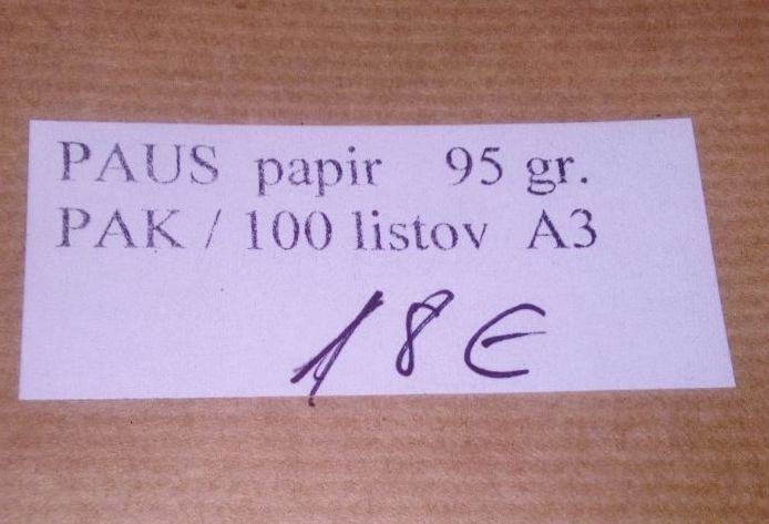 foto paus papir A4 in foto paus papir A3