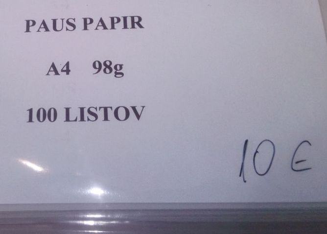foto paus papir A4 in foto paus papir A3
