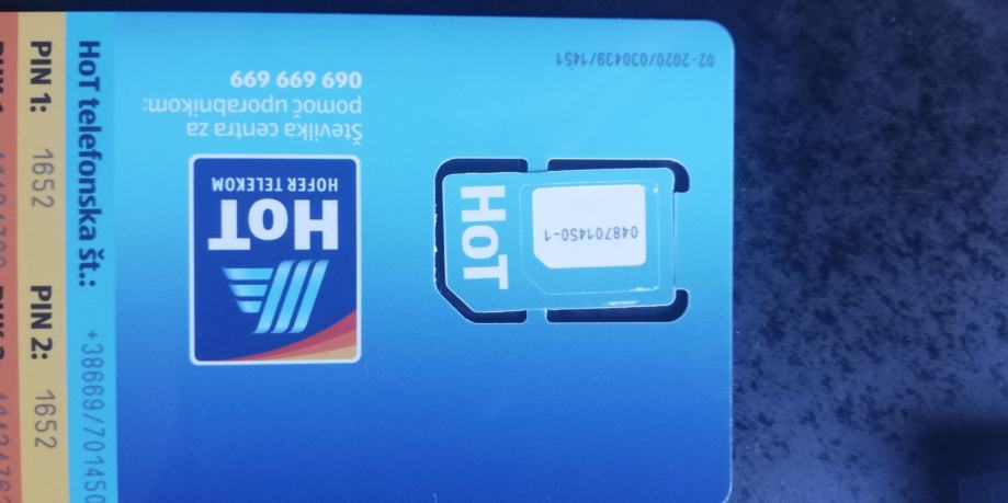 Sim kartica Hofer z 10 eur dobro imetja