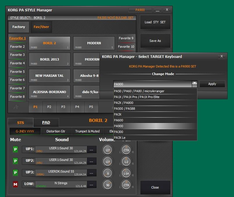 KORG PA Manager 2.2