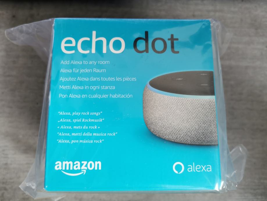 Amazon Alexa Echo dot (3. generacija) - heather grey fabric