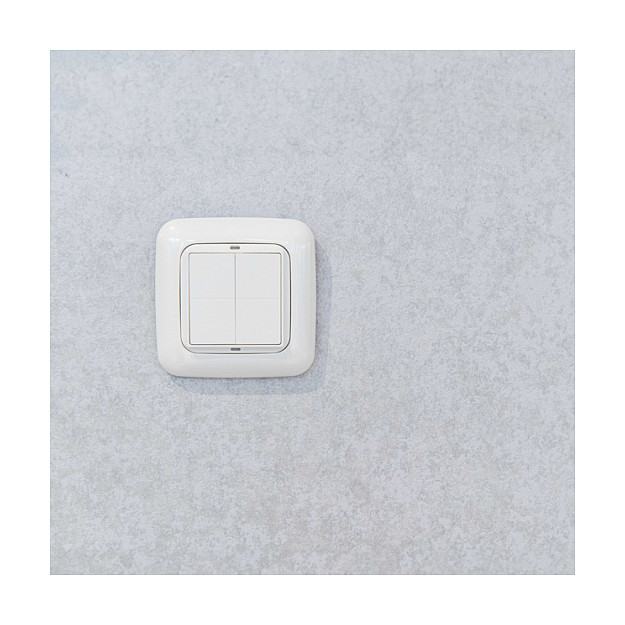 Shelly Plug & Play stensko stikalo BLU s 4 adapterji, Busch-Jaeg
