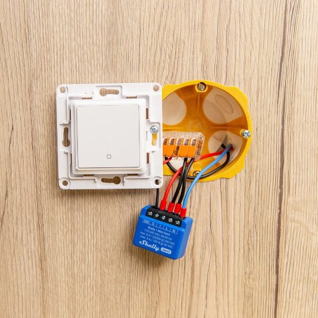 Shelly rele 1 Mini Gen. 3 WLAN BT maks. 8A 1-kanalni vgradni