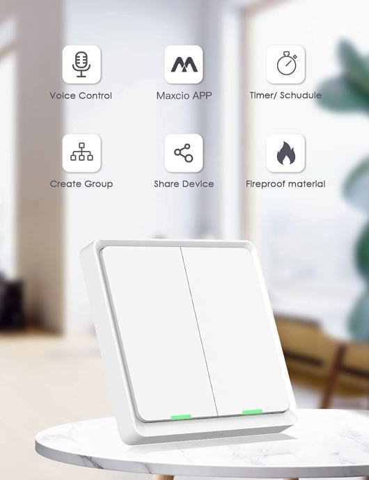 stikalo Maxcio Alexa Light Switch, Smart Light Switch for Lighting 2 W