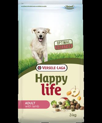 HAPPY LIFE ADULT JAGNJETINA 15kg BRIKETI