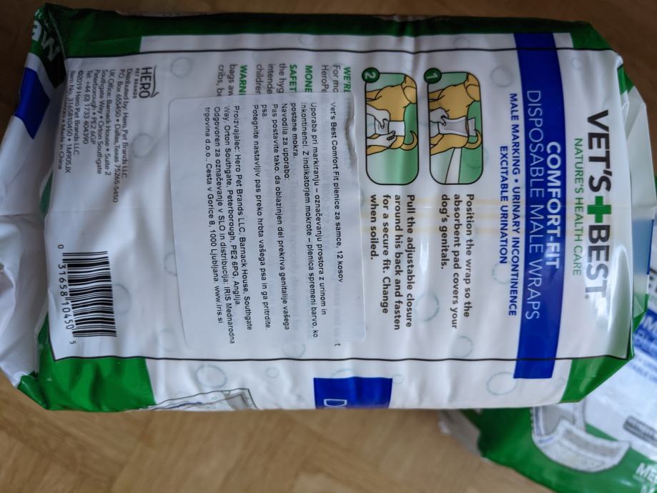 Plenice za samce Vets Best